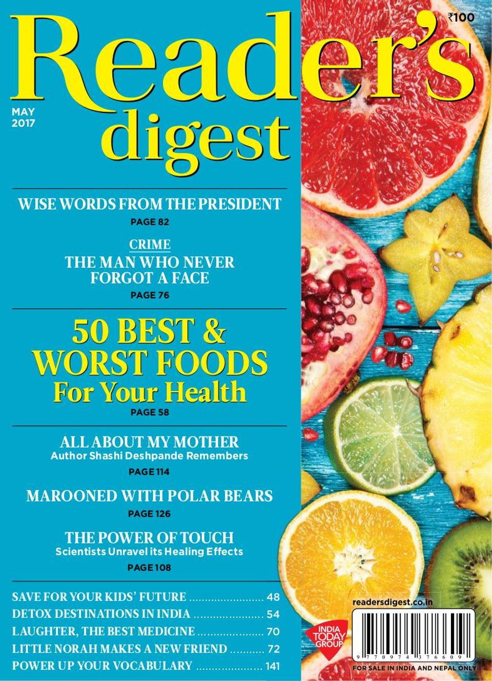 Get digital access to Reader's Digest India - May 2017 issue | Magzter.com